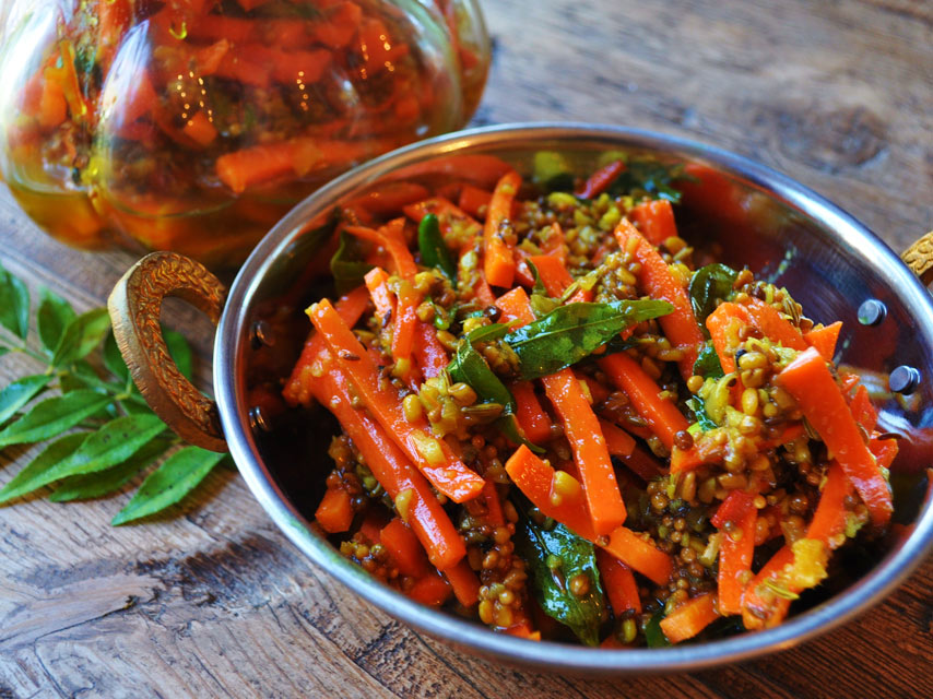 Achard Pomme et Carotte (Apple and Carrot Pickle) Recipe