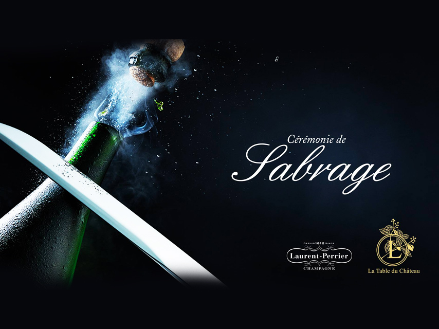 Cérémonie de Sabrage et Diner autour du vin